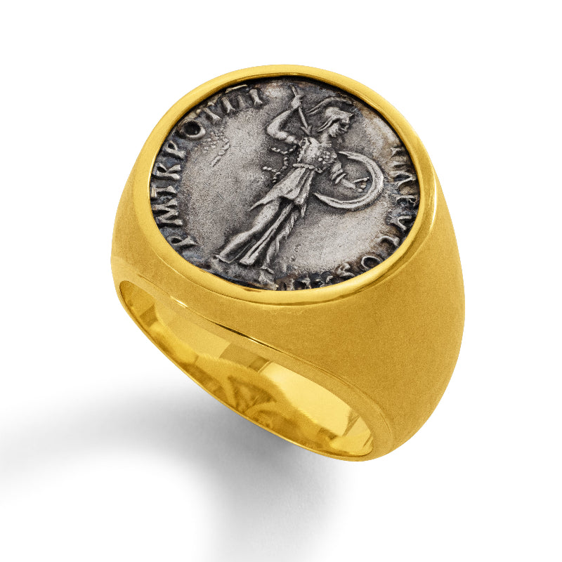 Men's Ancient, Authentic Minerva Coin Ring – Jorge Adeler